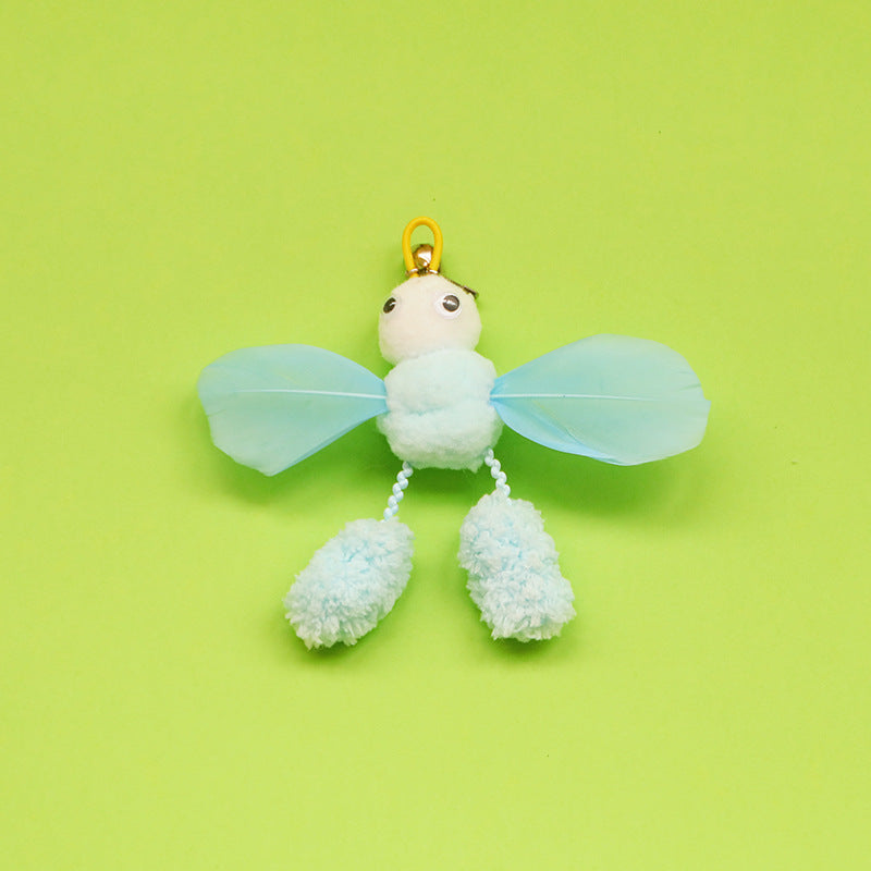 JingleJoy Peter Pan Caterpillar Refill Colorful Cat Teaser Wand Head ...