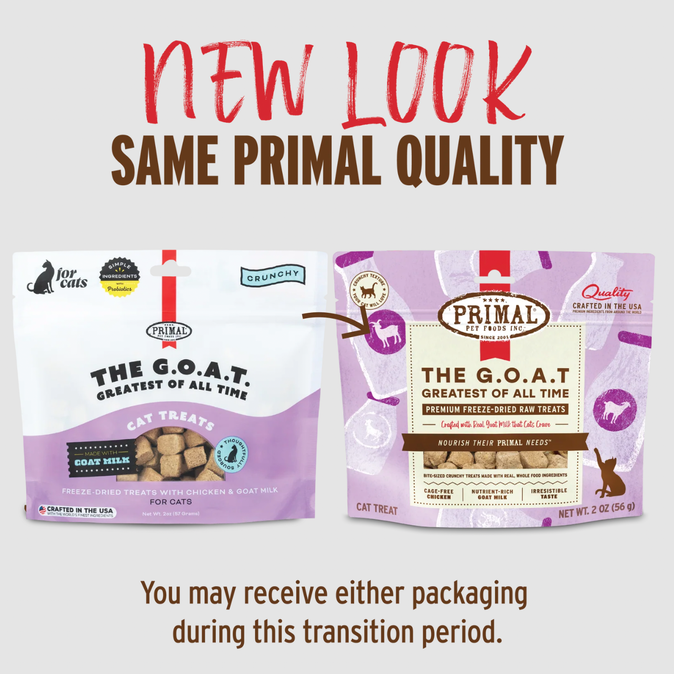 【PRIMAL】The G.O.A.T Chicken And Goat Milk Cat Treats - 2oz – PawPawDear