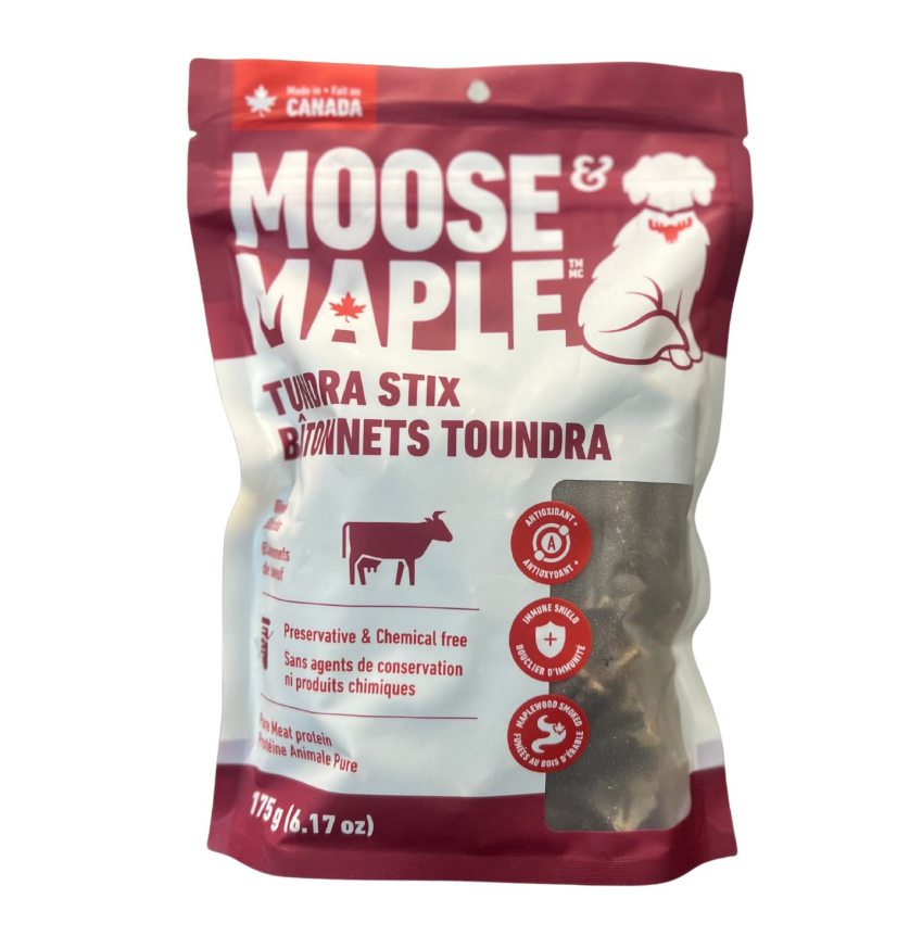 Moose & Maple】Dog Treats -Tundra Stix-Beef Meaty Sticks 175g – PawPawDear