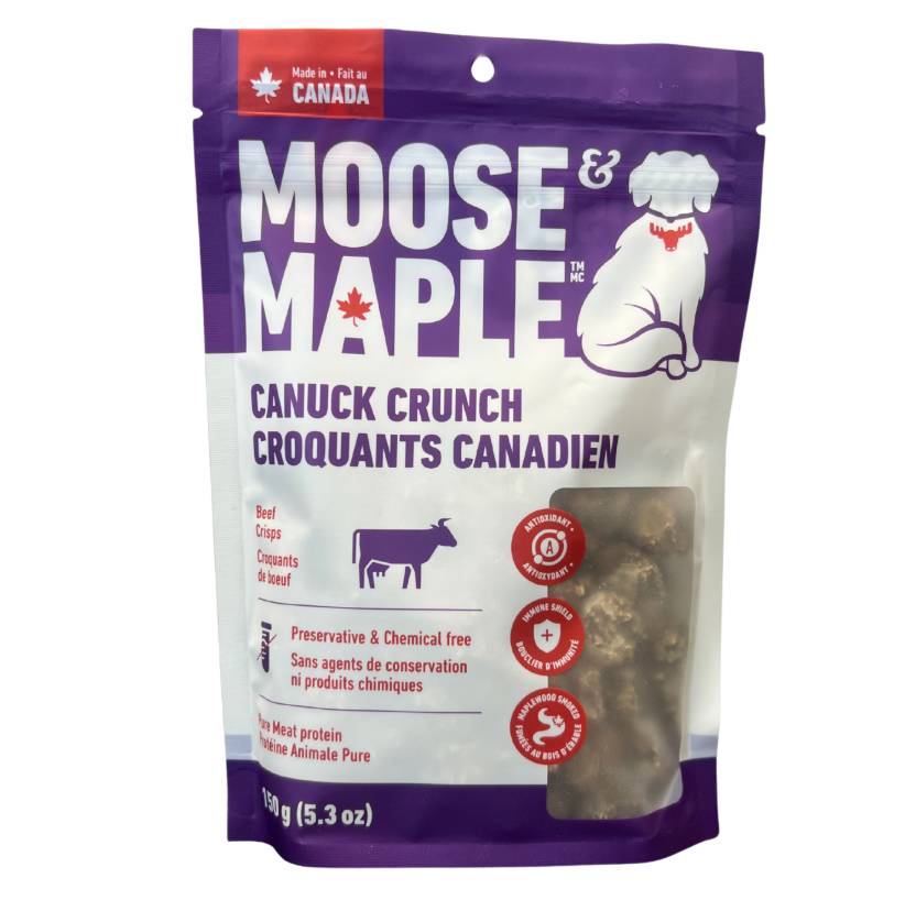 Moose & Maple】Dog Treats -Canuck Crunch - Beef and Rice Crunchy Mini ...