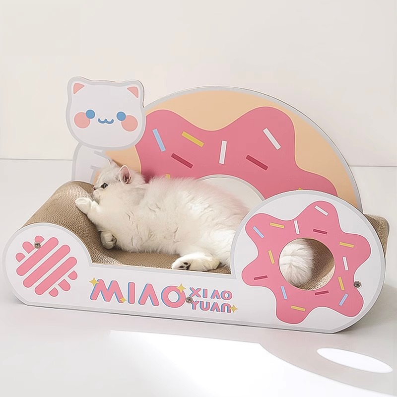 Cute Donut Cat Scratchboard Scratcher – PawPawDear