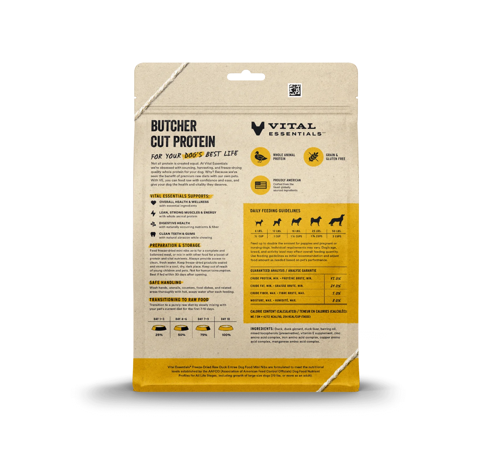 【VITAL ESSENTIALS VE】Dog - Freeze-Dried Raw - Duck Dinner Mini Nibs ...