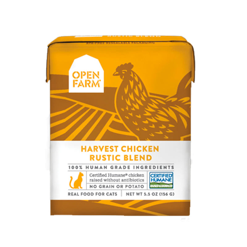 【Open Farm】Cat Wet Food-Harvest Chicken Rustic Blend 5.5 Ozi – PawPawDear